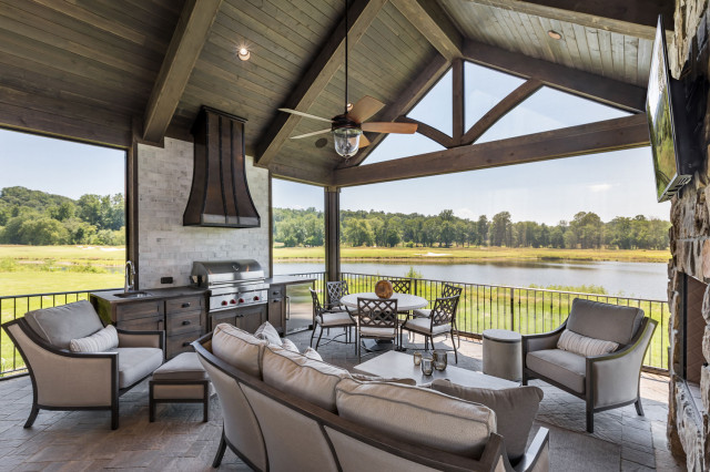 Italian Style Villa - Mediterranean - Verandah - Atlanta - by Ca'Shae ...