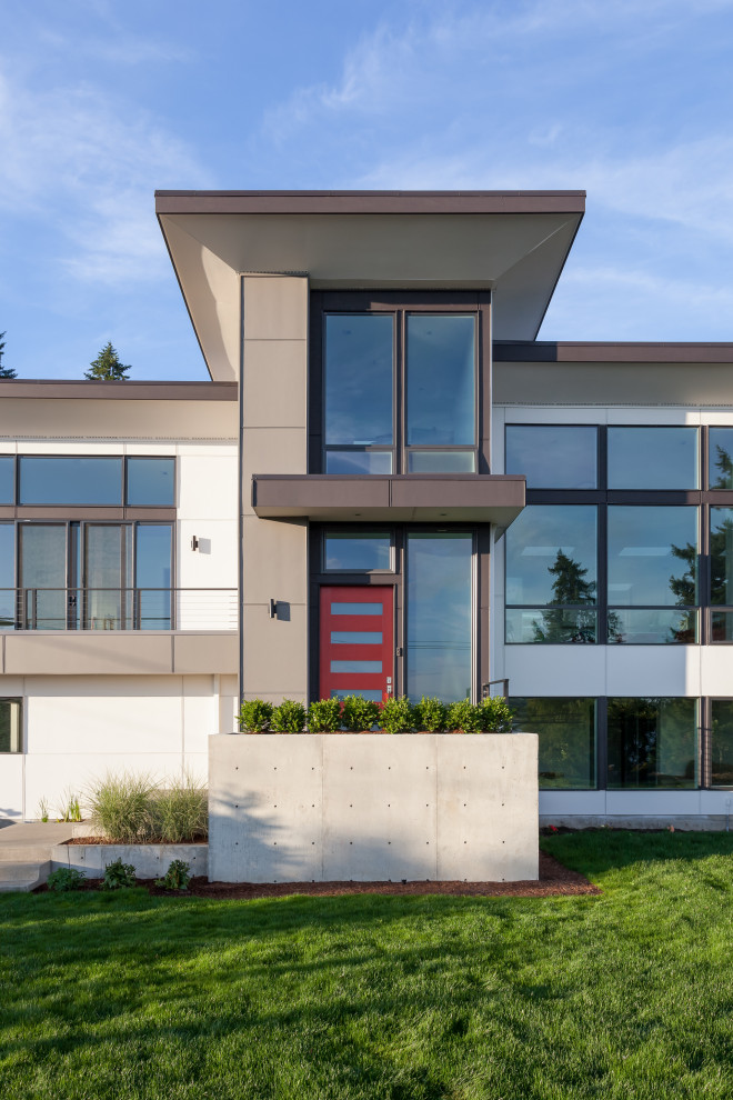 Front Facade - Contemporary - Porch - Seattle - by Space Lab Design ...
