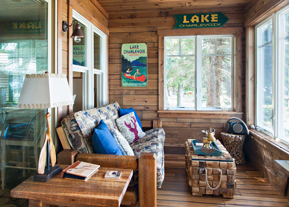 Lake Charlevoix Cottage Porch - Beach Style - Porch - Detroit - by ...