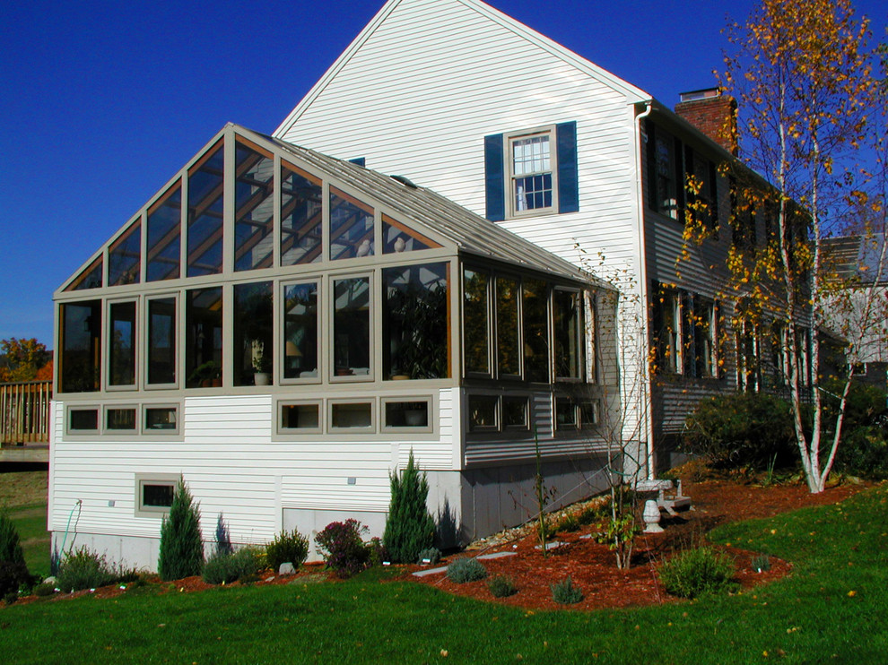 Large, gable roof sunroom addition - Traditional - Porch - Boston - by ...