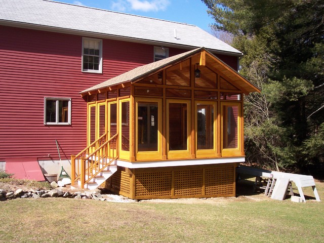 Large overhang - Craftsman - Verandah - Boston - by Dishington ...