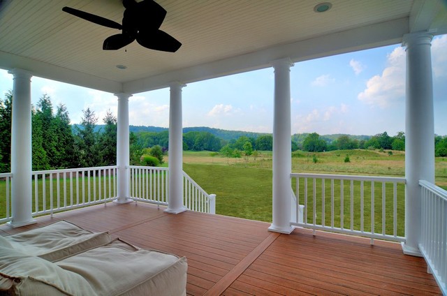 Leesburg Open Porch over Composite Decking - Country - Verandah - DC ...