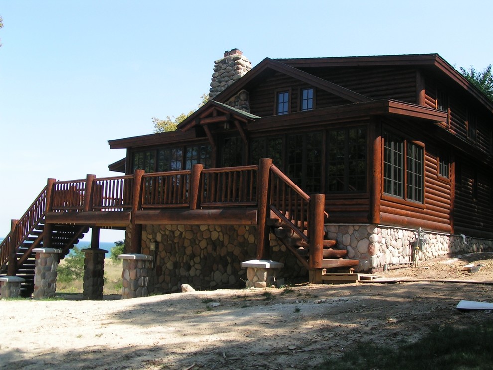 Lexington Village Log Cabin - Traditional - Porch - Detroit - by User ...