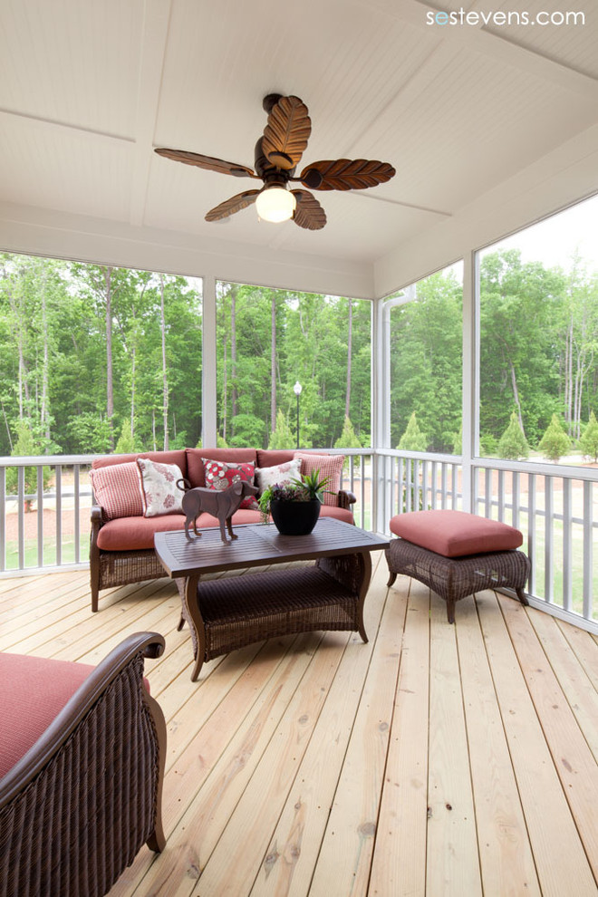 Lindsay model Rear porch - Porch - Raleigh - by Sterling E. Stevens ...