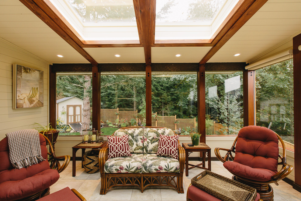 LINE2 - Contemporary Post and Beam Sunroom - Contemporary - Porch ...