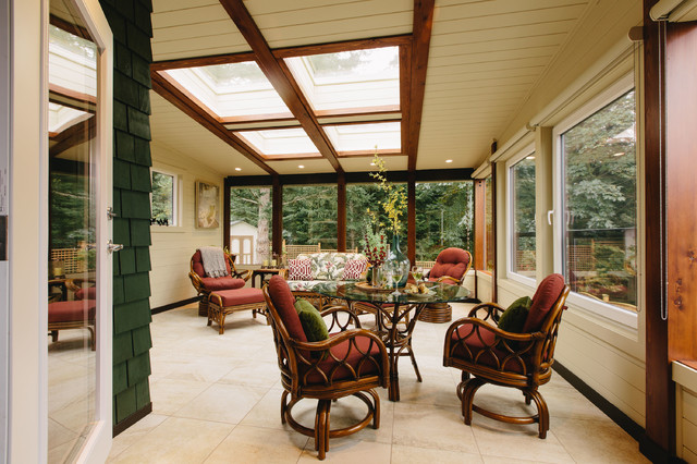 LINE2 - Contemporary Post and Beam Sunroom - Contemporary - Verandah ...