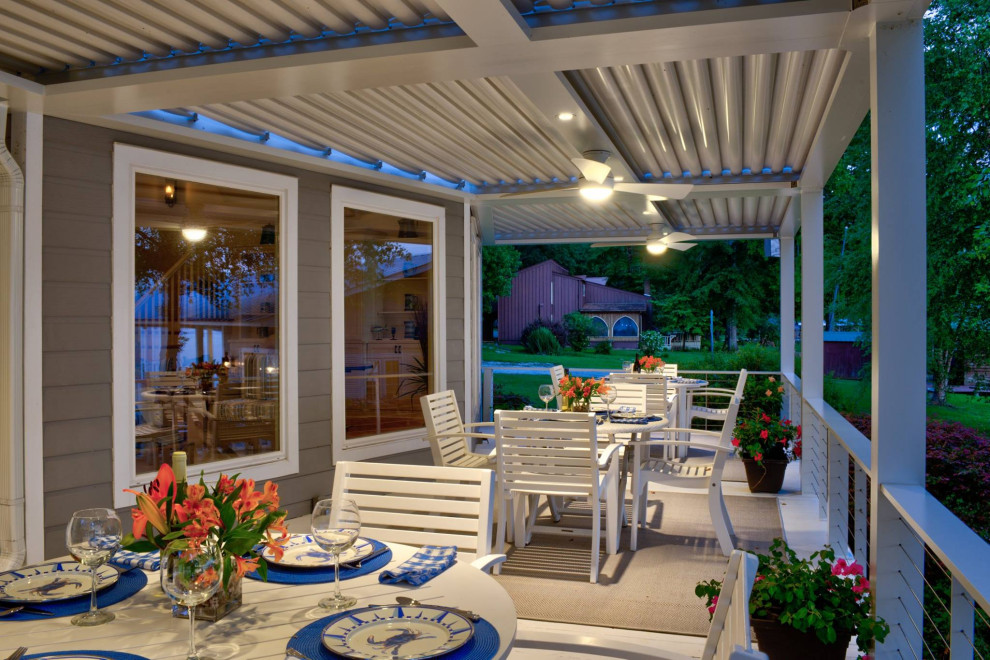 Louvered Pergolas & Motorized Screens - Modern - Veranda - Omaha - von ...