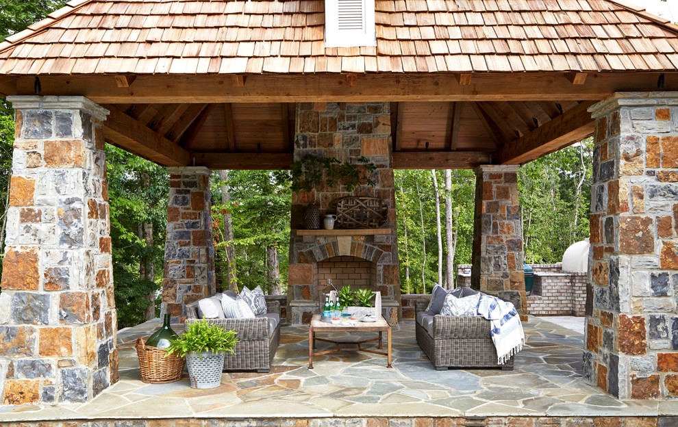 Manor - Farmhouse - Porch - Atlanta - by Lisa Gabrielson Design | Houzz