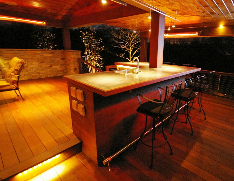 Modern/Contemporary Deck and Bar - Modern - Porch - Philadelphia - by ...