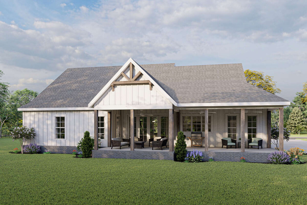 Modern Farmhouse Plan 009-00295 (Exclusive) - Country - Veranda ...