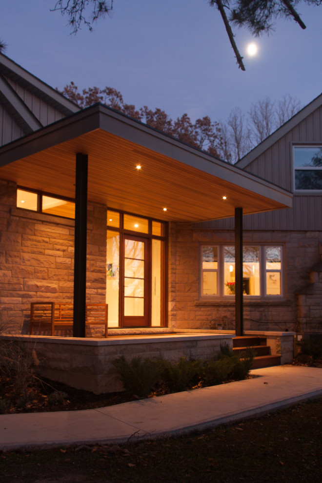 Modern Foyer and Main Floor Addition/Renovation - Modern - Porch ...