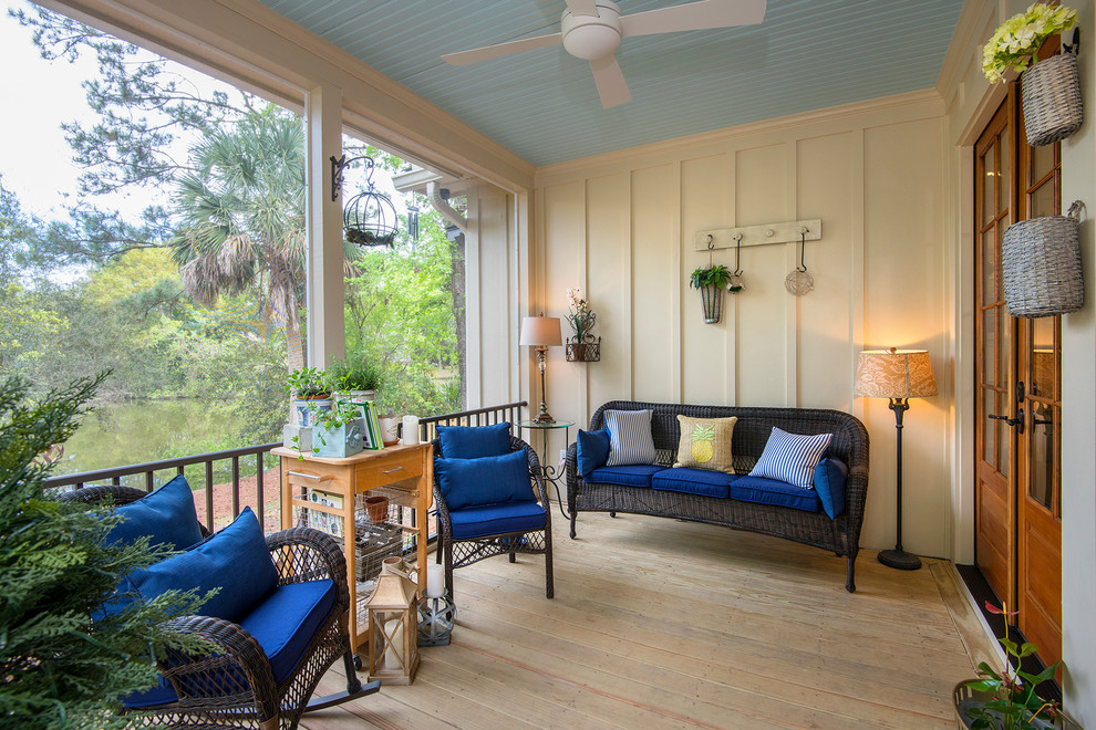 Moss Path Kitchen and Screened Porch - Transitional - Veranda ...