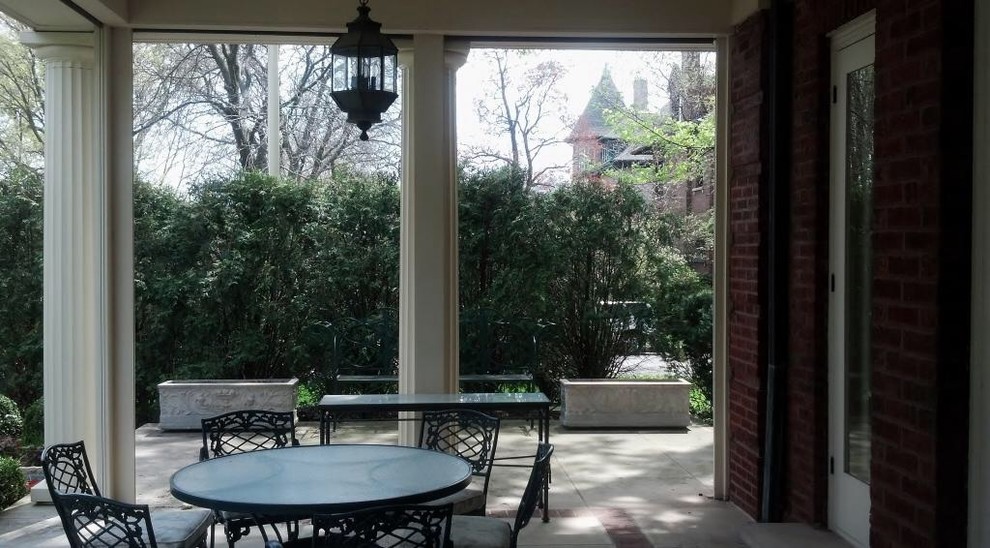 Motorized Screens-Porch with columns - Veranda - Chicago - by ...