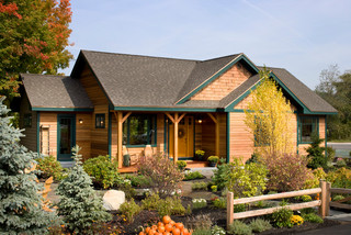 Mountain Model Home - Rustic - Porch - Boston - by Abode Builders of ...