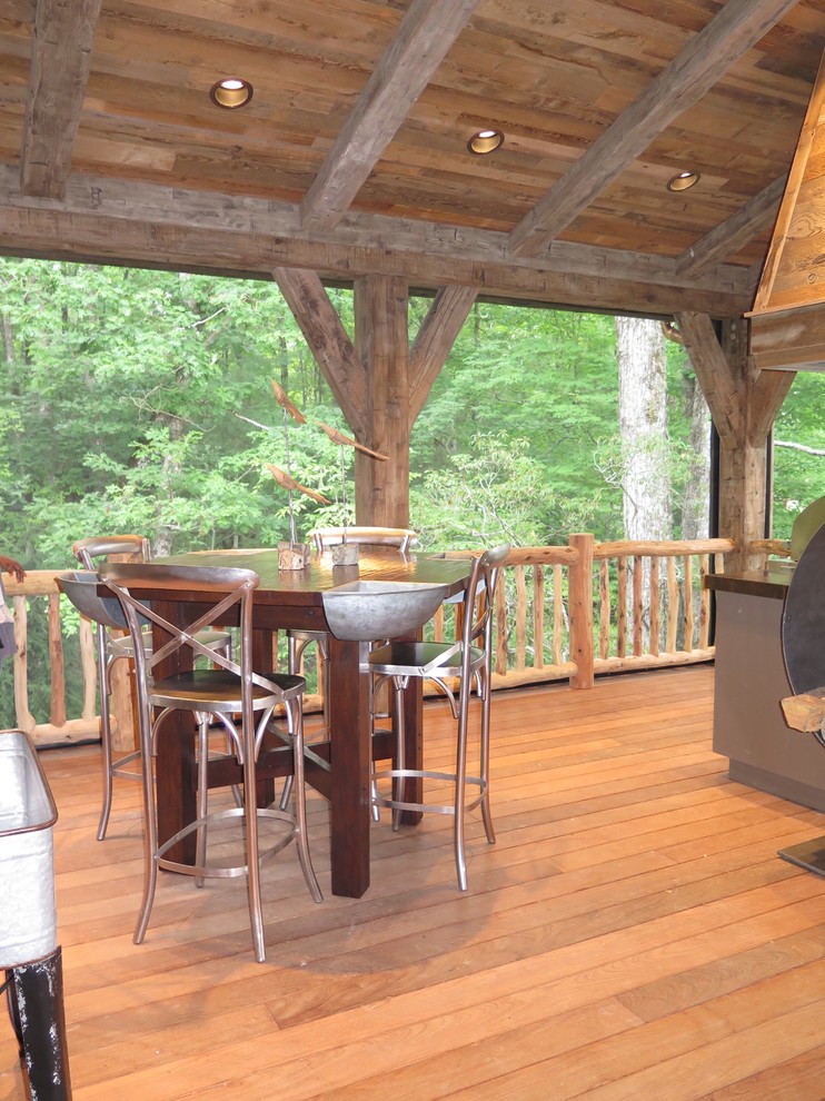 Mountain Top Porch - Cashiers, North Carolina - Rustic - Porch ...