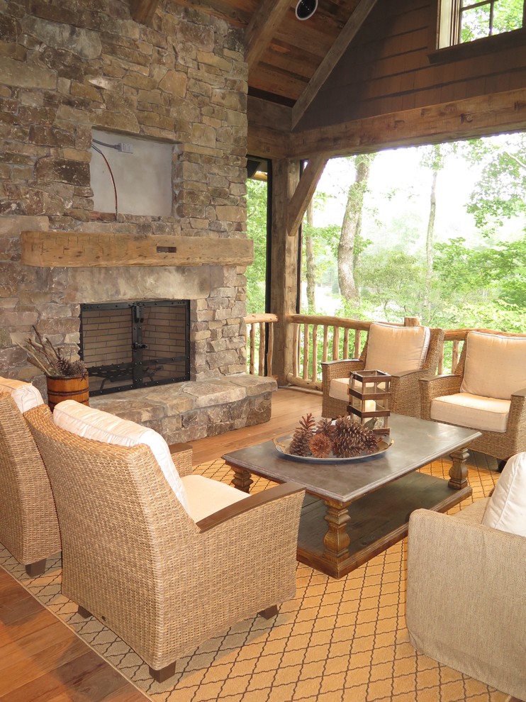 Mountain Top Porch - Cashiers, North Carolina - Rustic - Porch ...