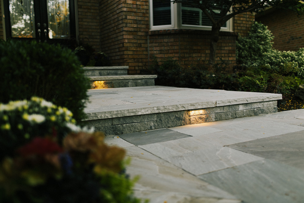 Natural Stone Step Detail - Traditional - Porch - Toronto - by LandArt ...