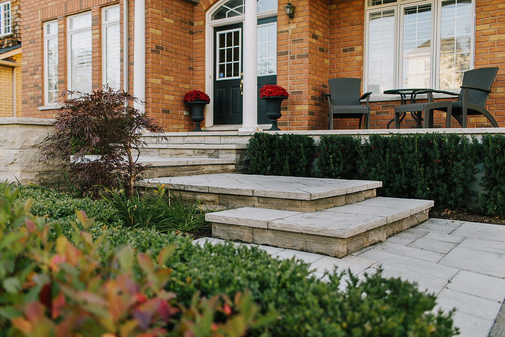 Natural Stone Step Detail - Traditional - Porch - Toronto - by LandArt ...