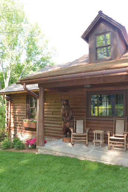 New "100-Year-Old" Cabin - Rústico - Porche - Otras zonas - de ...
