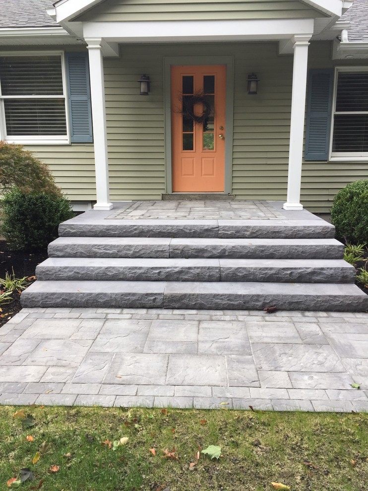 New front walk/stoop - Porch - New York - by Randazzo's Landscaping Inc ...
