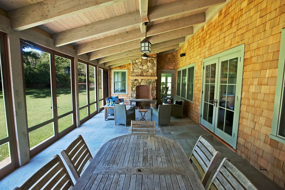 North Haven Shingle Style - Farmhouse - Porch - New York - by Vital ...
