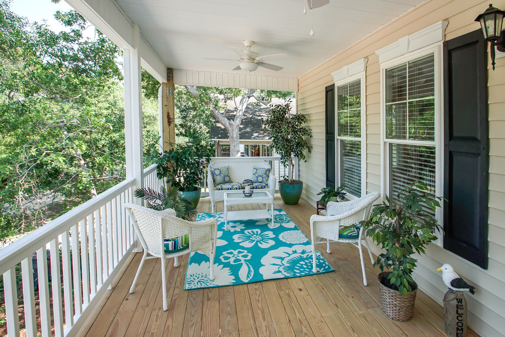 Oak Island Residence exterior living - Beach Style - Porch - Other - by ...