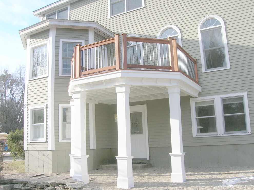 Octagonal deck construction. - Traditional - Porch - Manchester - by ...