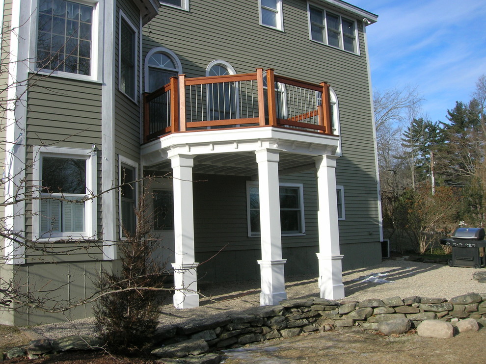Octagonal deck construction. - Traditional - Porch - Manchester - by ...