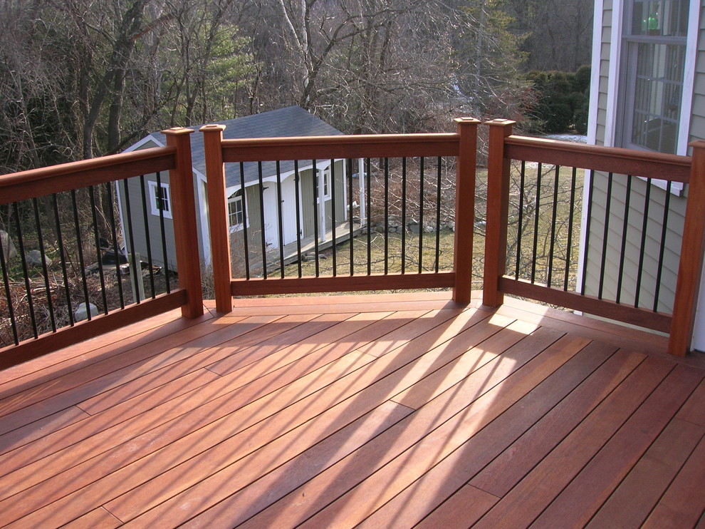 Octagonal deck construction. - Traditional - Porch - Manchester - by ...