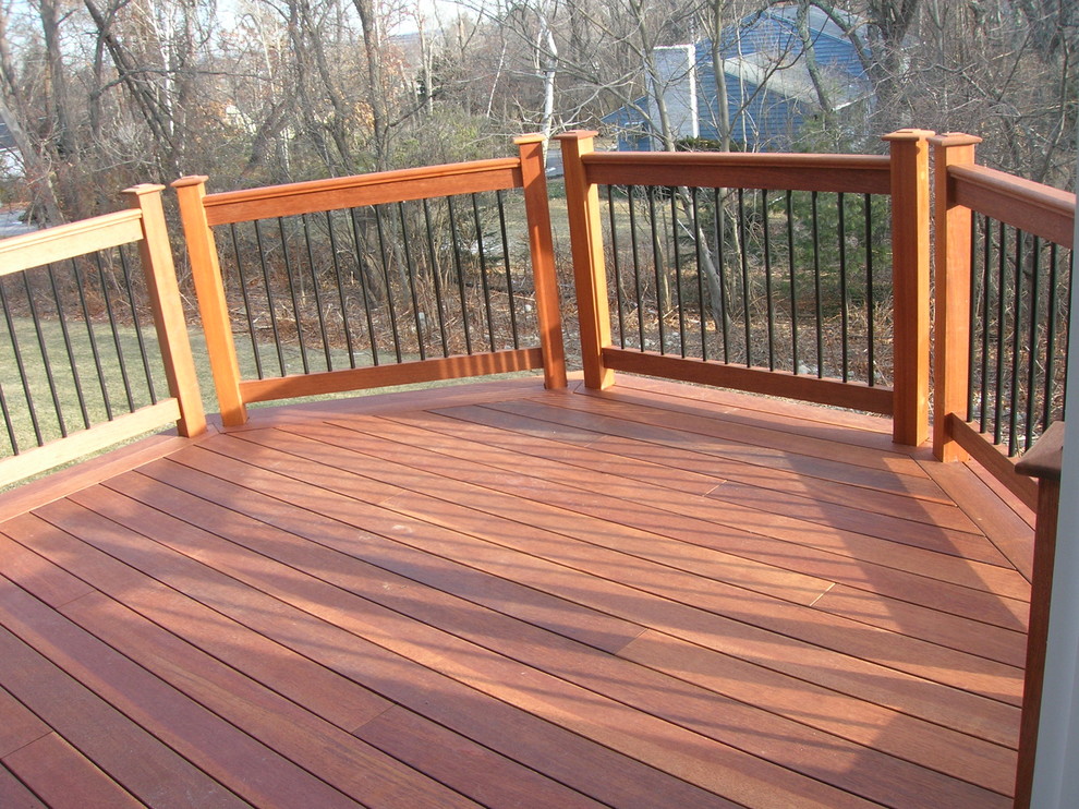 Octagonal deck construction. - Traditional - Porch - Manchester - by ...