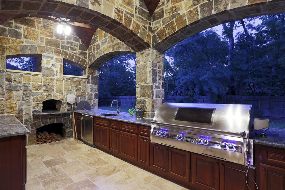 Old-World European Inspired Traditional - Traditional - Patio - Houston ...