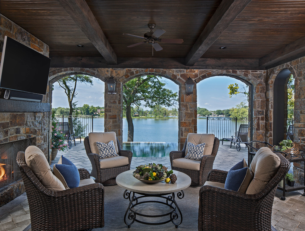 Old World Lake Home - Traditional - Porch - Detroit - by VanBrouck ...