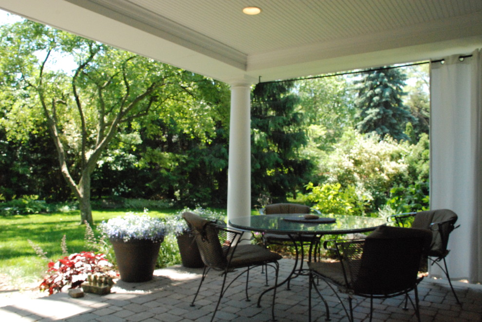 Open air backyard porch - Traditional - Porch - Detroit | Houzz