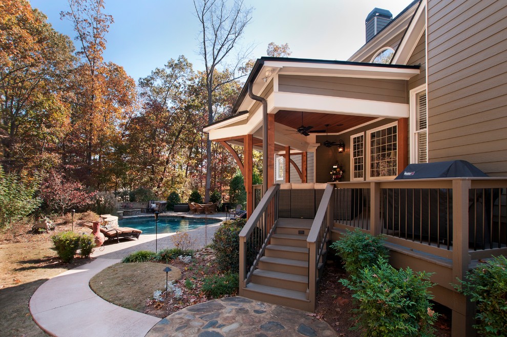 Open Back Porches - Transitional - Porch - Atlanta - by Atlanta Decking ...