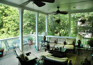 Open Back Porches - Transitional - Porch - Atlanta - by Atlanta Decking ...