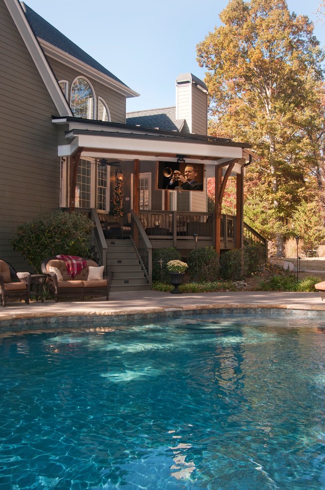 Open Back Porches - Transitional - Porch - Atlanta - by Atlanta Decking ...