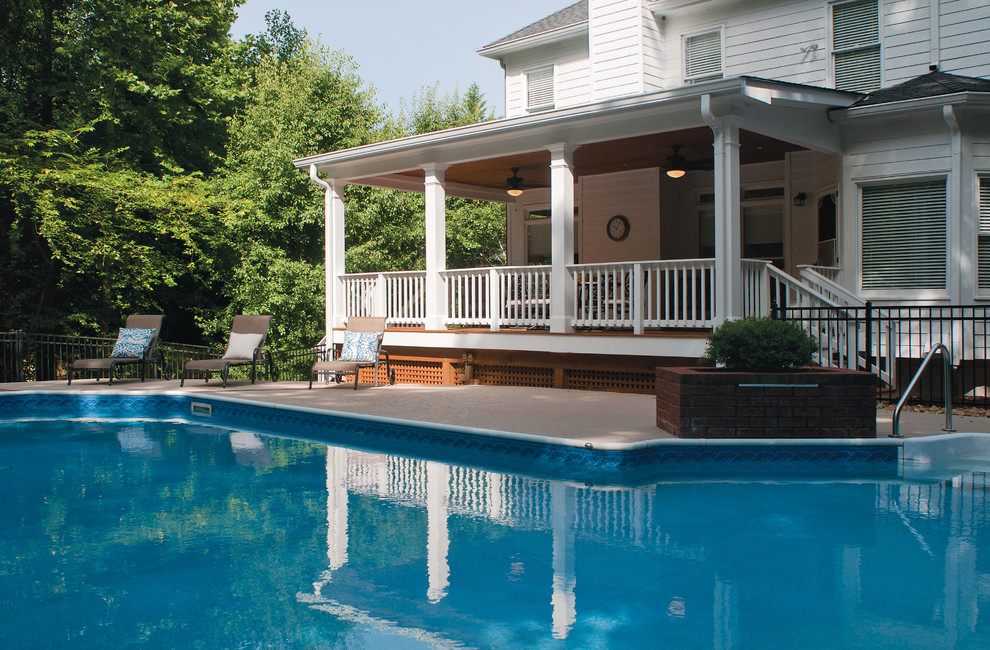 Open Back Porches - Transitional - Porch - Atlanta - by Atlanta Decking ...