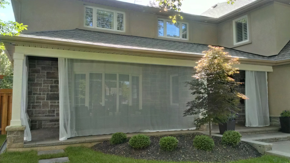 Outdoor Curtains/Mosquito Drapes/Porch Screens - Traditional - Veranda ...