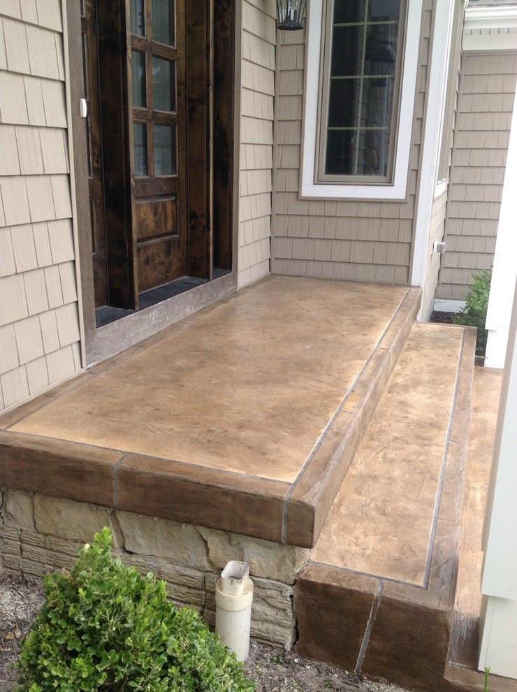 Outdoor Front Porch Resurfacing - Traditional - Porch - Cleveland - by ...