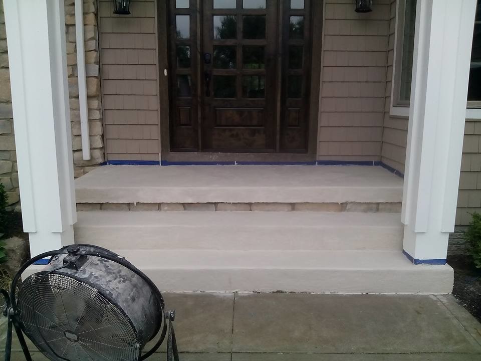 Outdoor Front Porch Resurfacing - Traditional - Porch - Cleveland - by ...