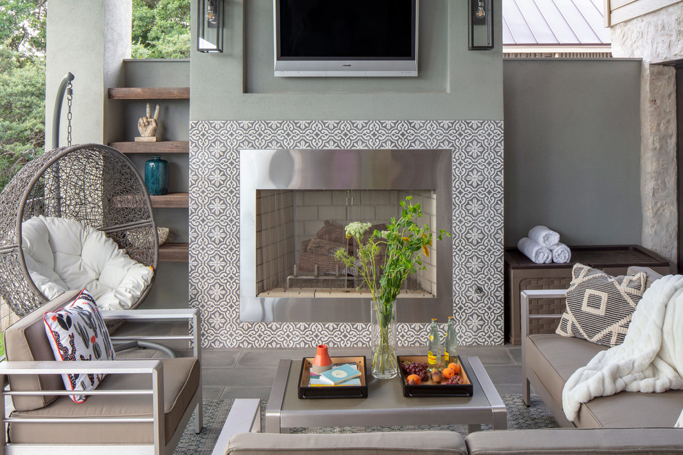 Outdoor Kitchen Grill - Contemporary - Porch - Austin - by CG&S Design ...