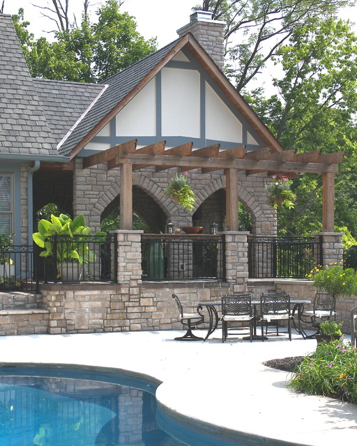 Outdoor Living Room and Pergola - Traditional - Verandah - Other - by ...