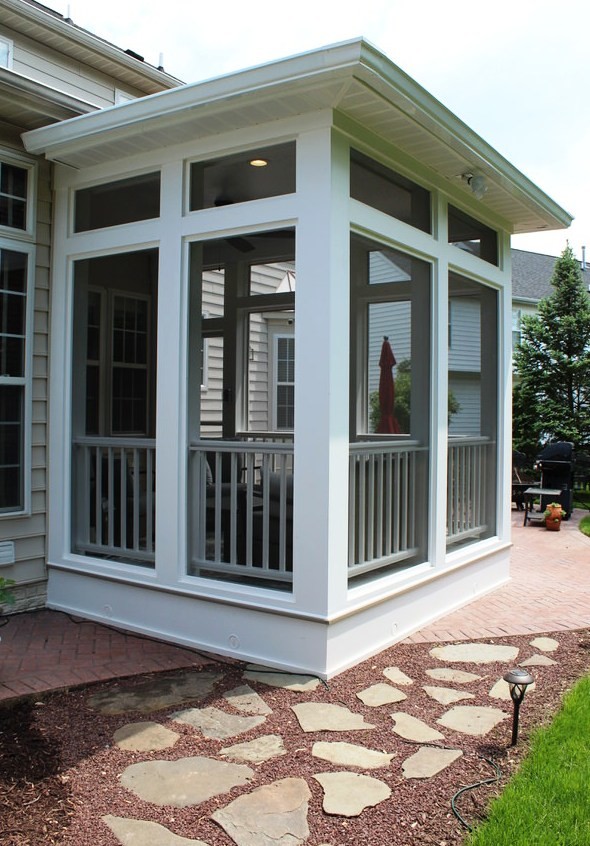 Outdoor living space in New Market, MD - Transitional - Veranda - DC ...