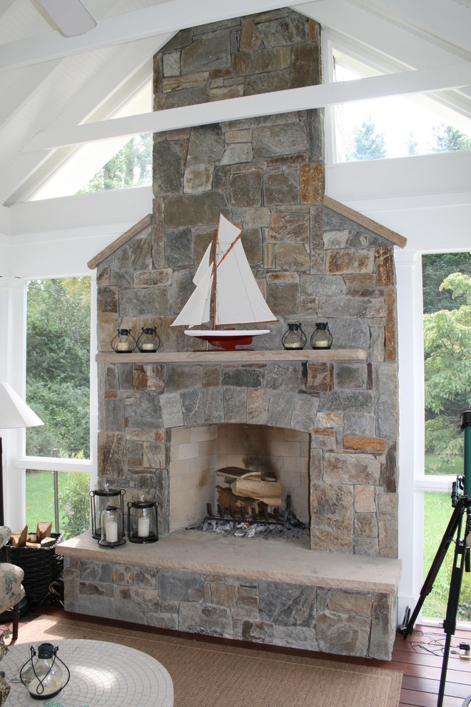 Outdoor Wood Burning Fireplaces - Porch - DC Metro - by North View ...