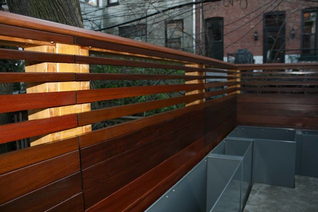 Park Slope Fence & Bench/Planter - Modern - Veranda - New York - von ...