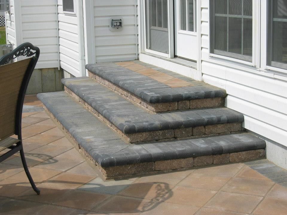 Paver Walks, Landings, and Steps - Traditional - Veranda - Philadelphia ...