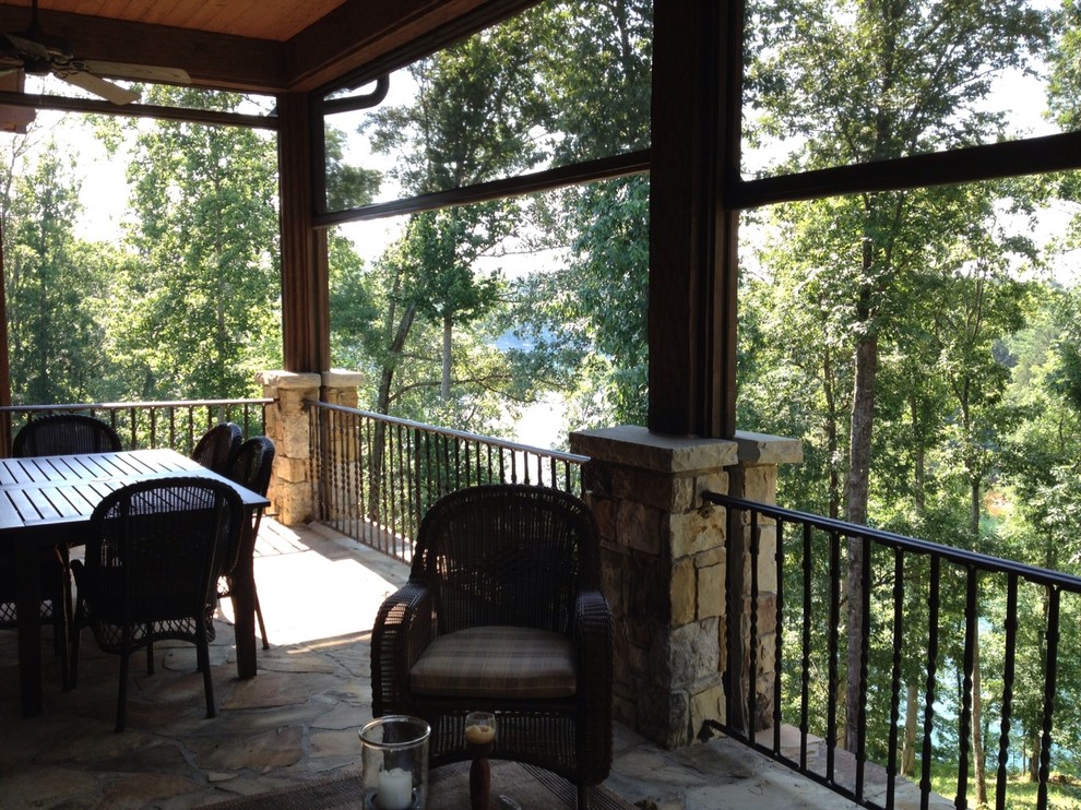 Phantom Retractable Screens on Lake house - Traditional - Porch - Other ...