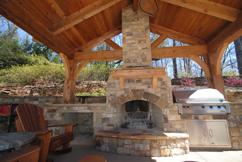 Pool cabanas - Rustic - Porch - Atlanta - by Wilson Home Group | Houzz
