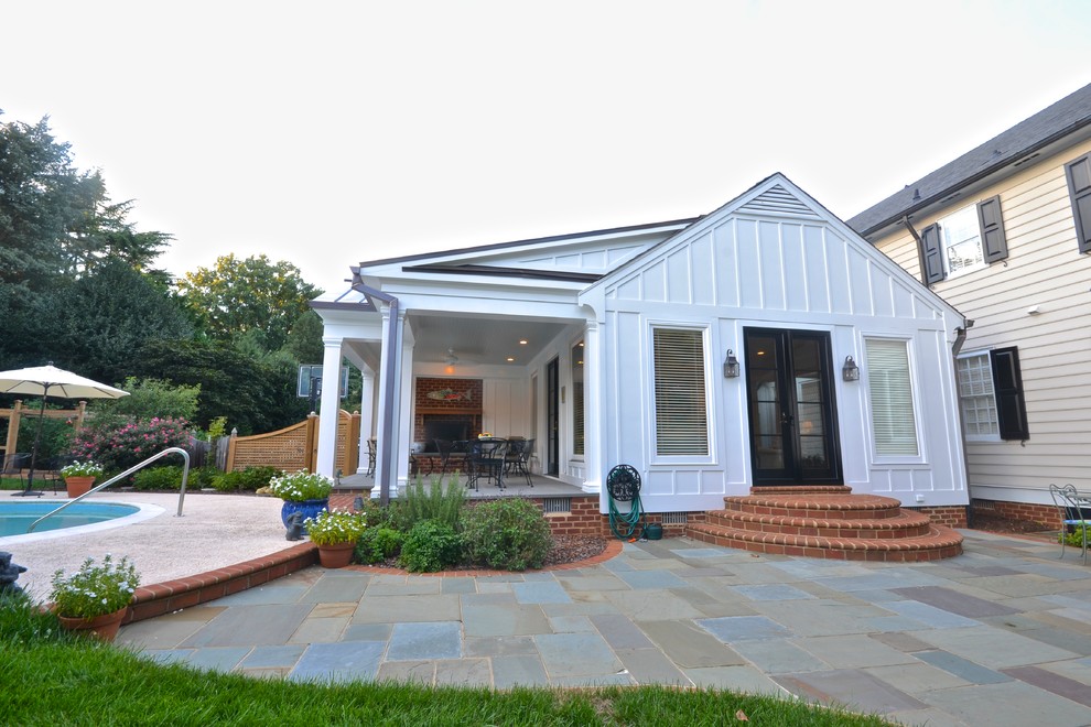 Poolside Porch - Traditional - Porch - Richmond - by Davidson Designs ...