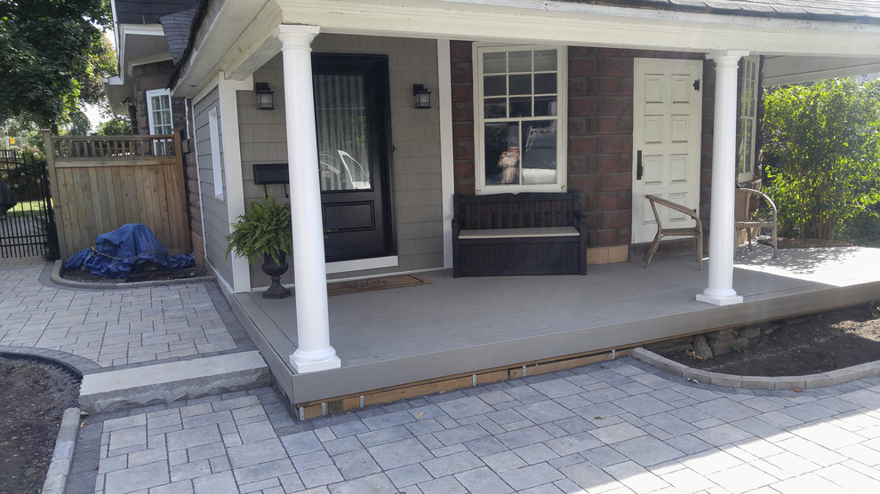 Porch reconstruction and Mudroom addition - Transitional - Porch ...